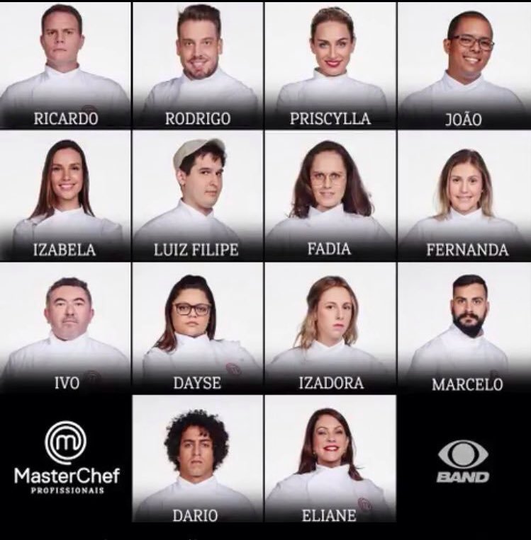 Conheça os 14 participantes do MasterChef Profissionais - Amando Cozinhar