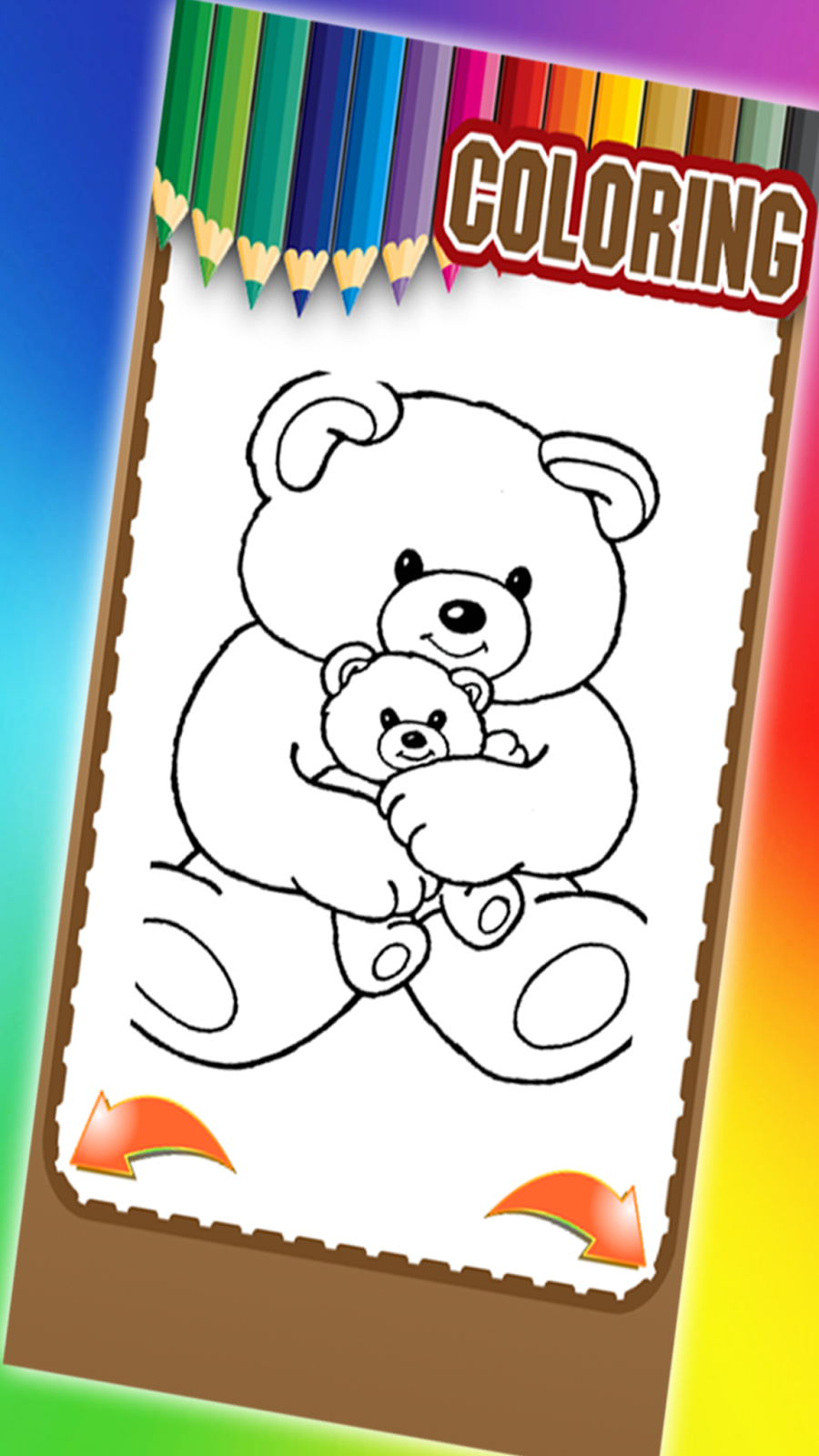 Mini Bear Coloring Book for Kids