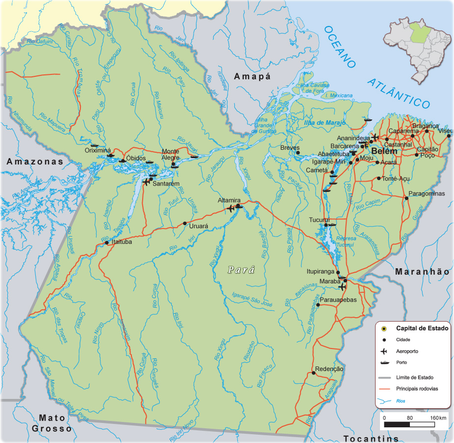 Mapas do Estado do Pará