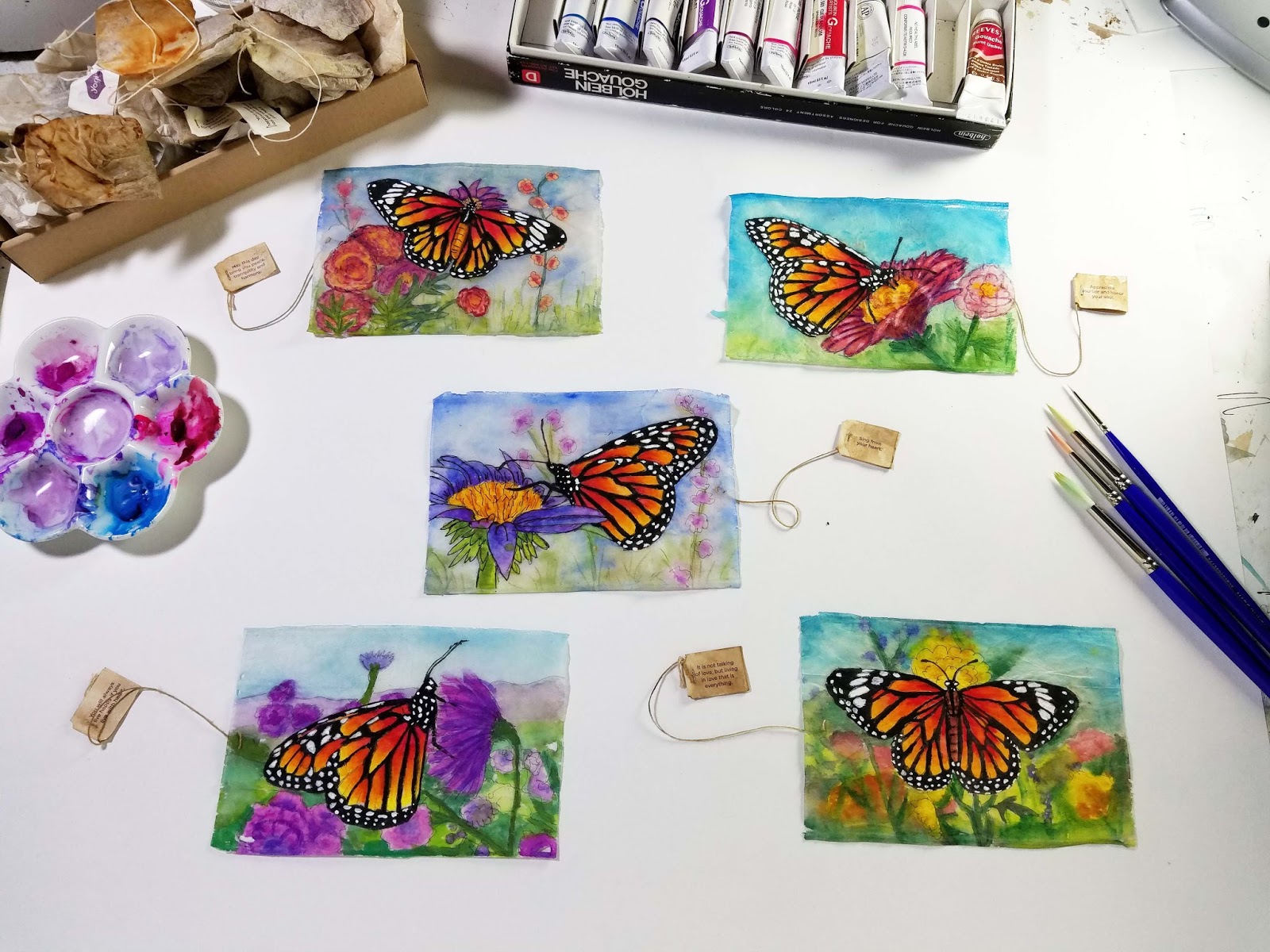 Linda Marcille, Fine Art ~ Crow House Studio: Monarch Butterflies on ...
