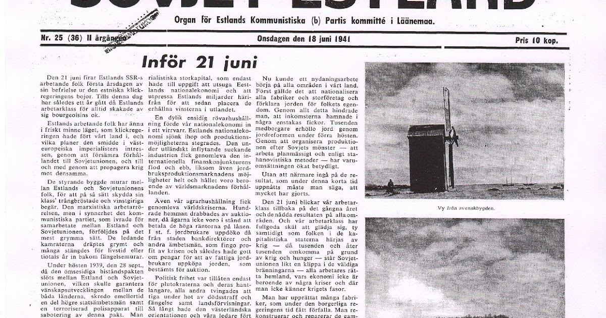 ruhnu päevik: Ajaleht Sovjet-Estland 1940-1941. Pris 10 kop. IV osa