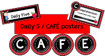 Classroom Freebies Too: CAFE and Daily Five Posters in different colors!
