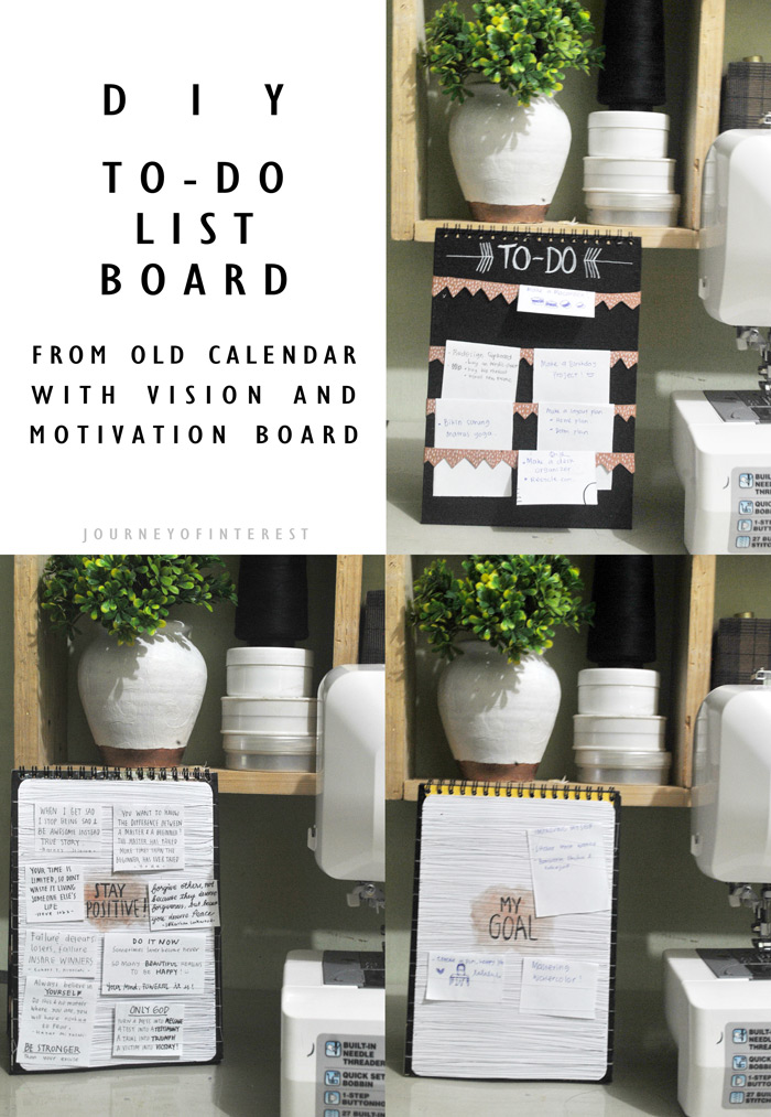 DIY TO DO LIST BOARD FROM OLD CALENDAR