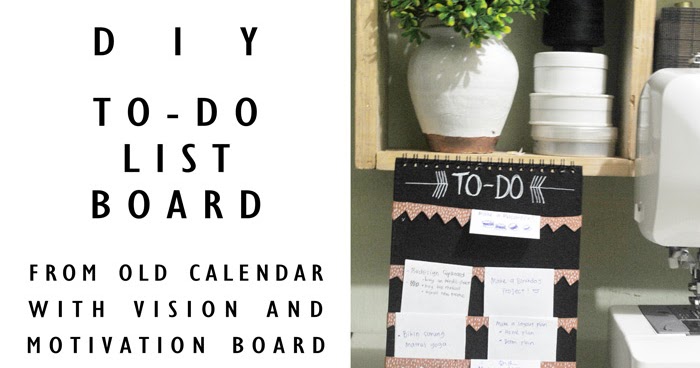 DIY TO DO LIST BOARD FROM OLD CALENDAR