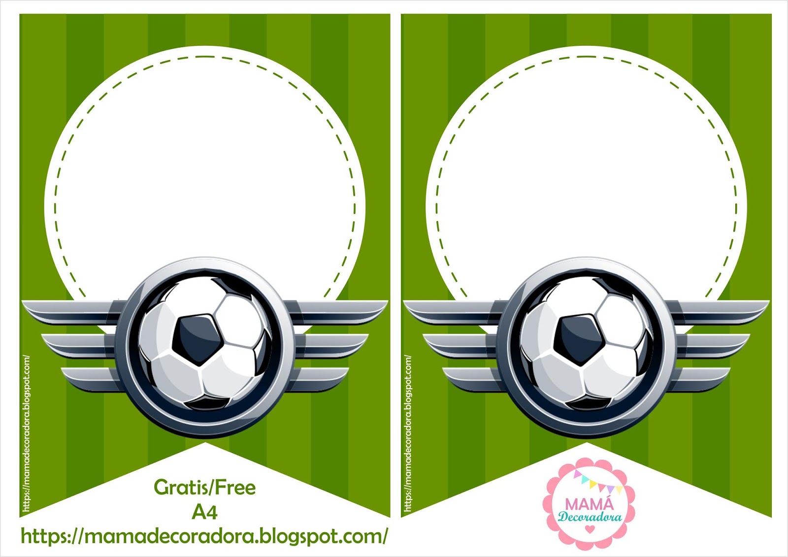 Mamá Decoradora: Kit Imprimible Futbol Gratis