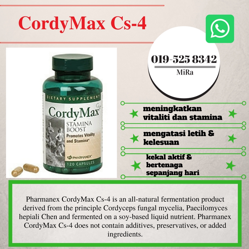 Sihat Minda Sihat Badan: Cordyceps Sumber Tenaga