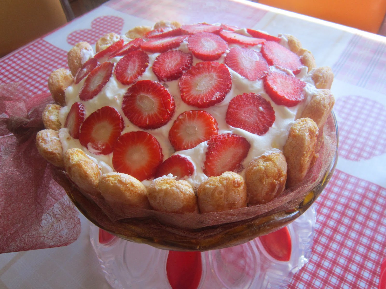 cocinaiarte: CHARLOTA DE FRESAS