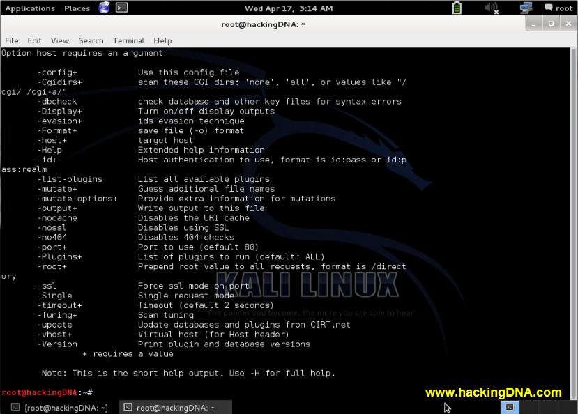 NIKTO ON KALI LINUX - HackingDNA NIKTO ON KALI LINUX - HackingDNA