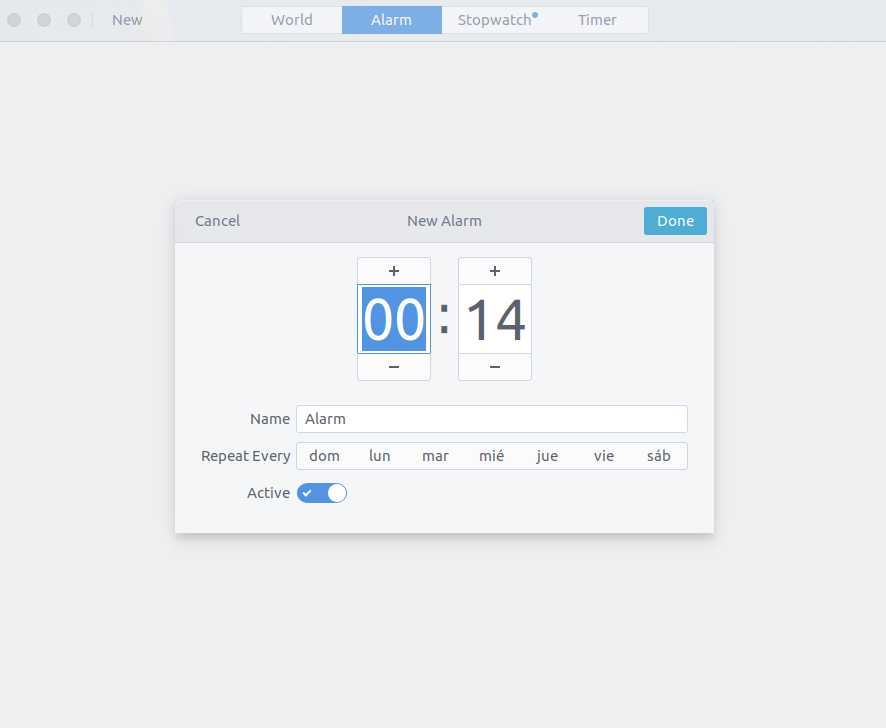 ¿Cómo usar la alarma, cronometro y timer en Ubuntu?