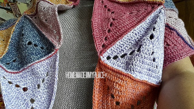 Shawl with triangles : part 2