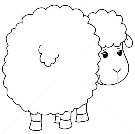 Planse de colorat si fise pentru copii: OAIA - PLANSE de colorat cu ...