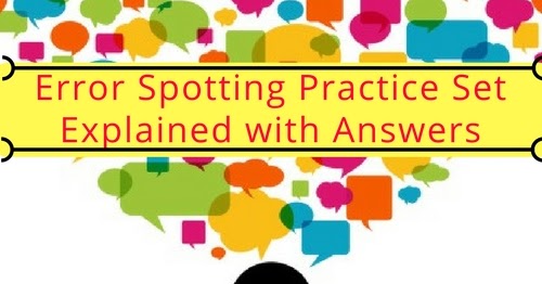 Error Spotting Practice Set: Explained with Answers (Part 2 ...