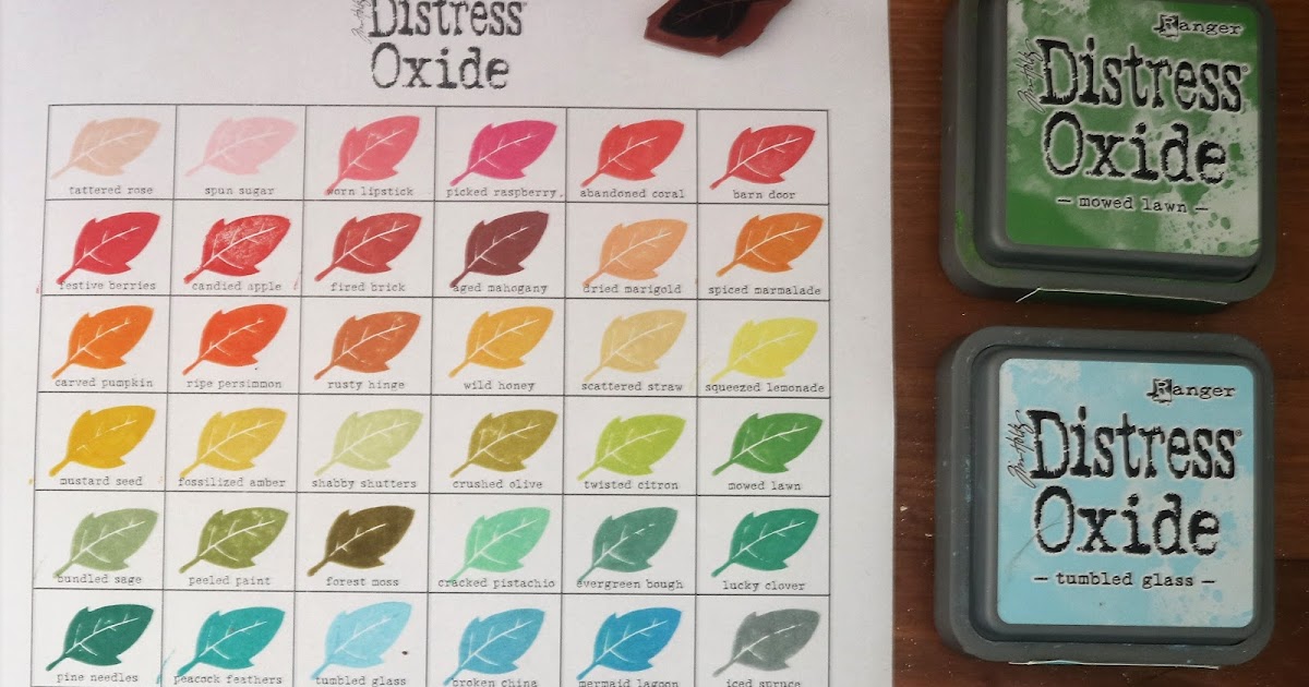 Regina's artfun: Distress Oxide Color Chart