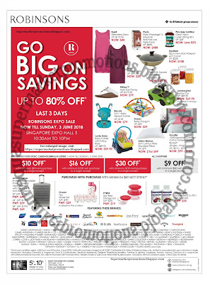 Robinsons Expo Sale 01 - 03 June 2018 ~ Supermarket Promotions