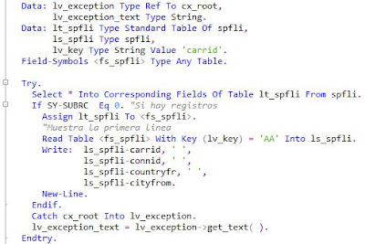 AbapForDummies: Asignar un Field-Symbols a una tabla interna en ABAP