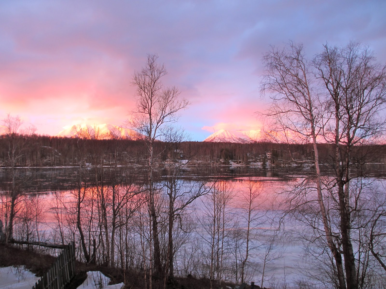 Progressive Alaska: This Evening's Sunset at Home