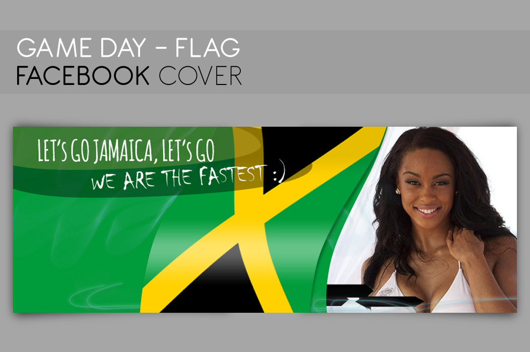 indesign templates indesign templates: FACEBOOK COVER flag – Game day