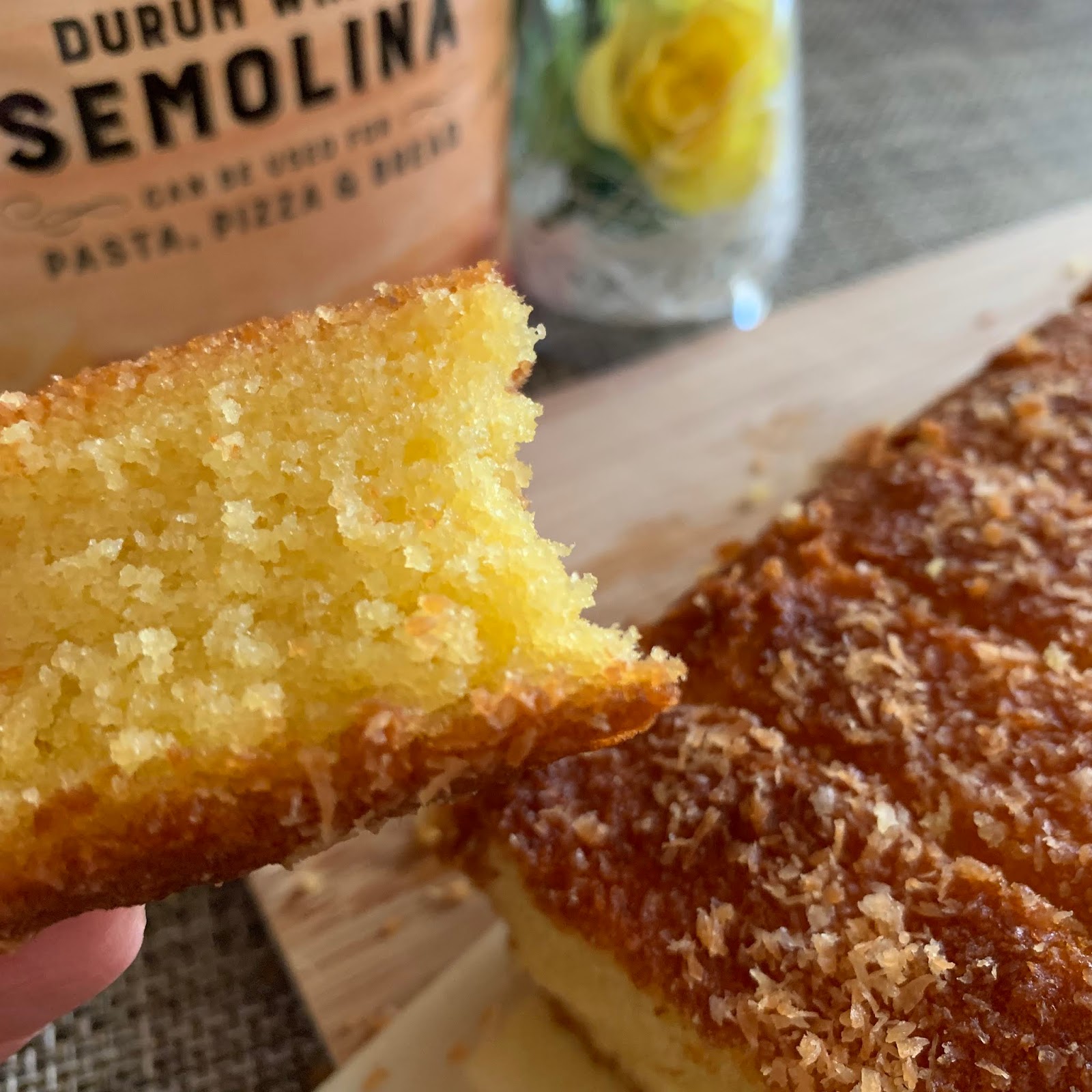 My Mind Patch: Coconut Semolina Butter Cake