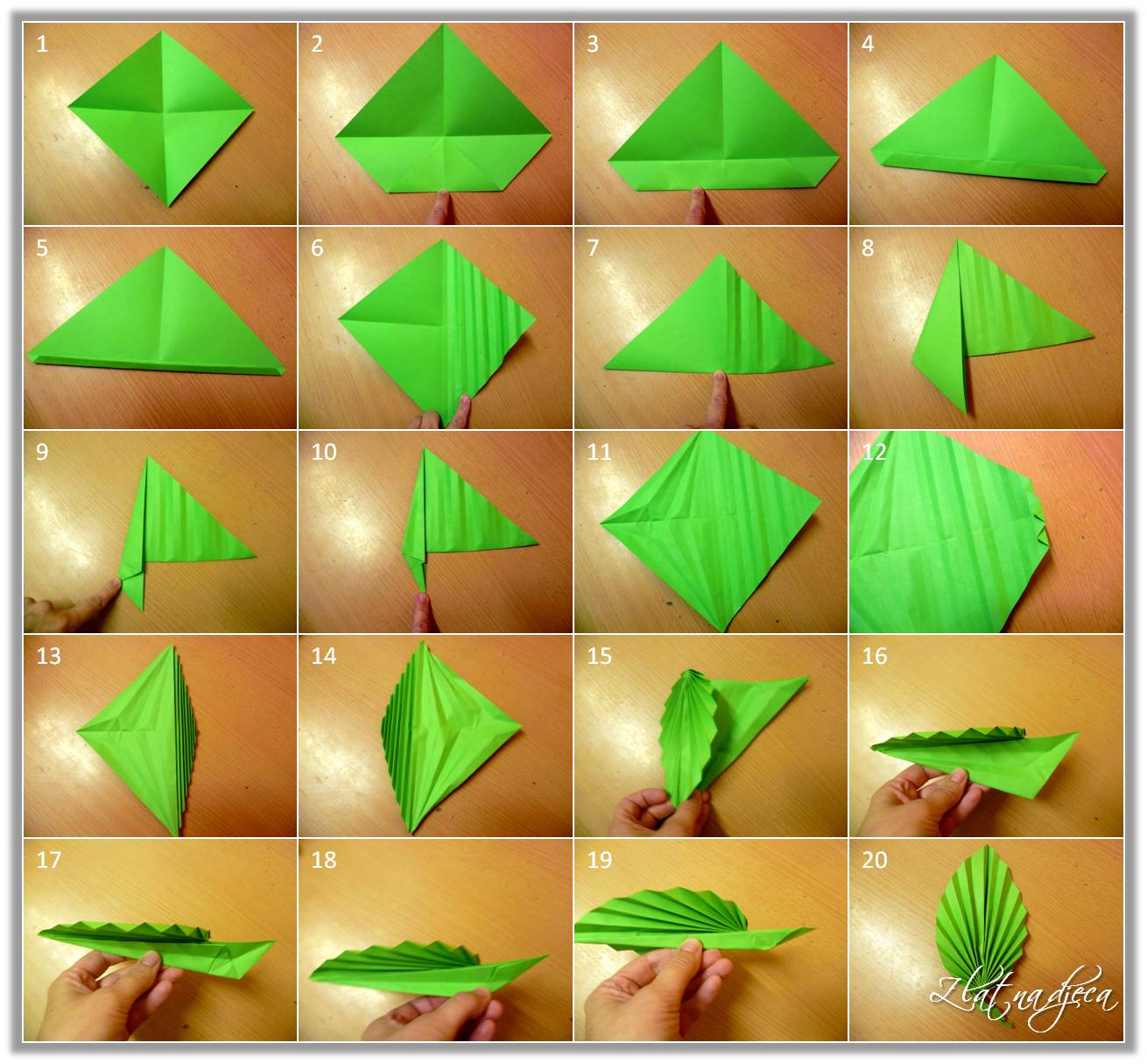 Zlatna djeca: Lišće od kolaž-papira