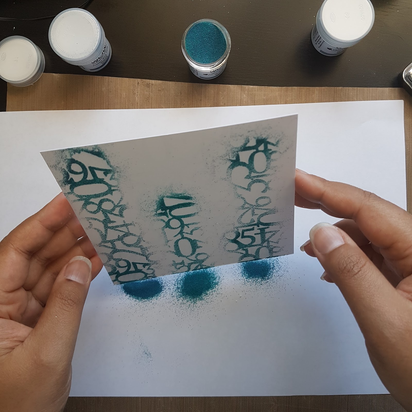 Multi-Colour Embossing - Thanks Sweet Friend ️