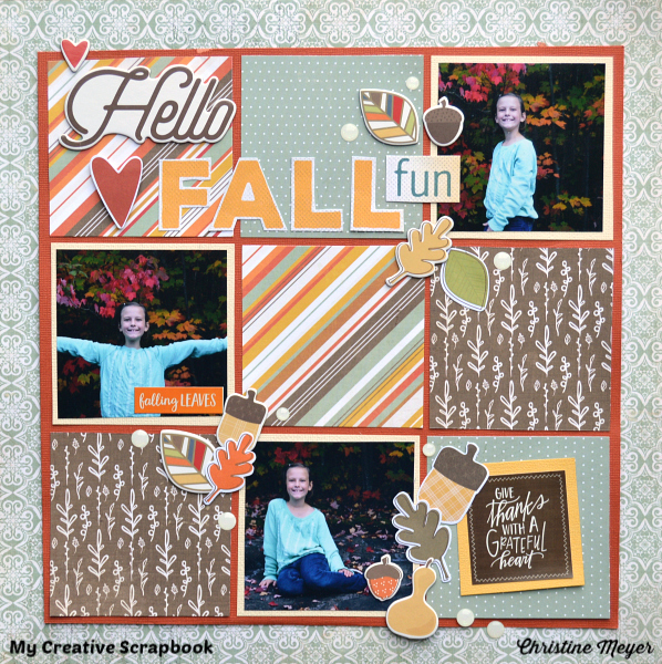 Scrapping with Christine: My Creative Scrapbook Creative Kit Layout and ...