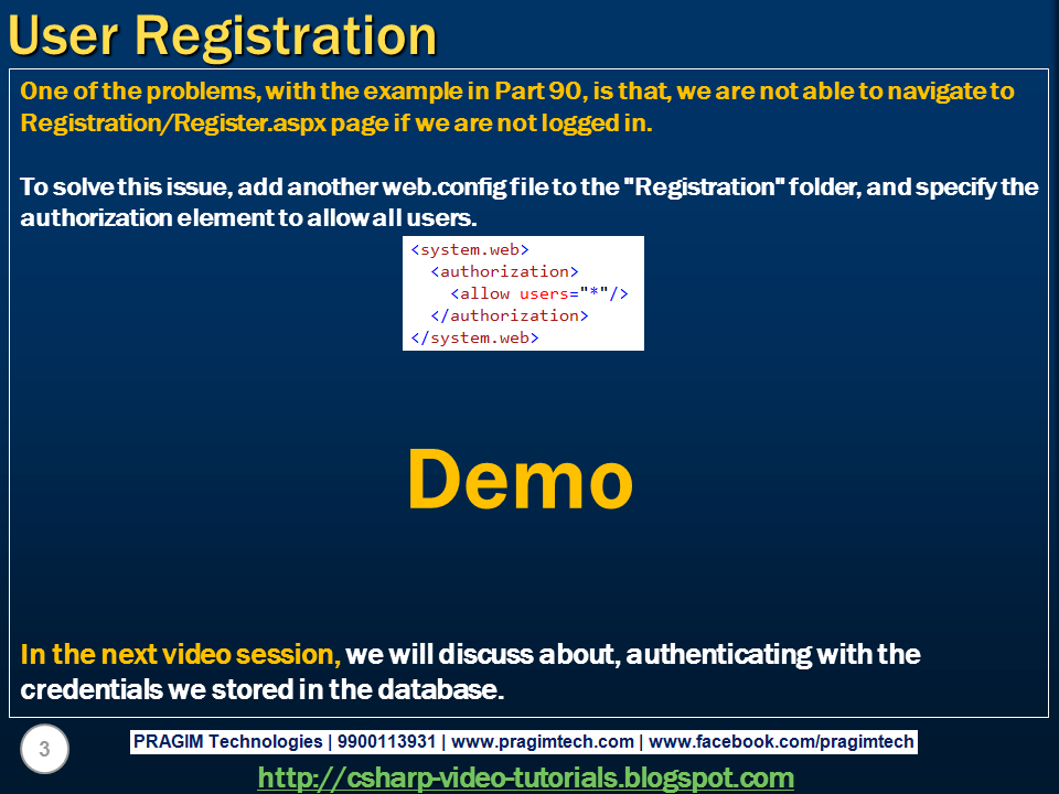 Sql Server Net And C Video Tutorial Part 91 Forms Authentication 3419