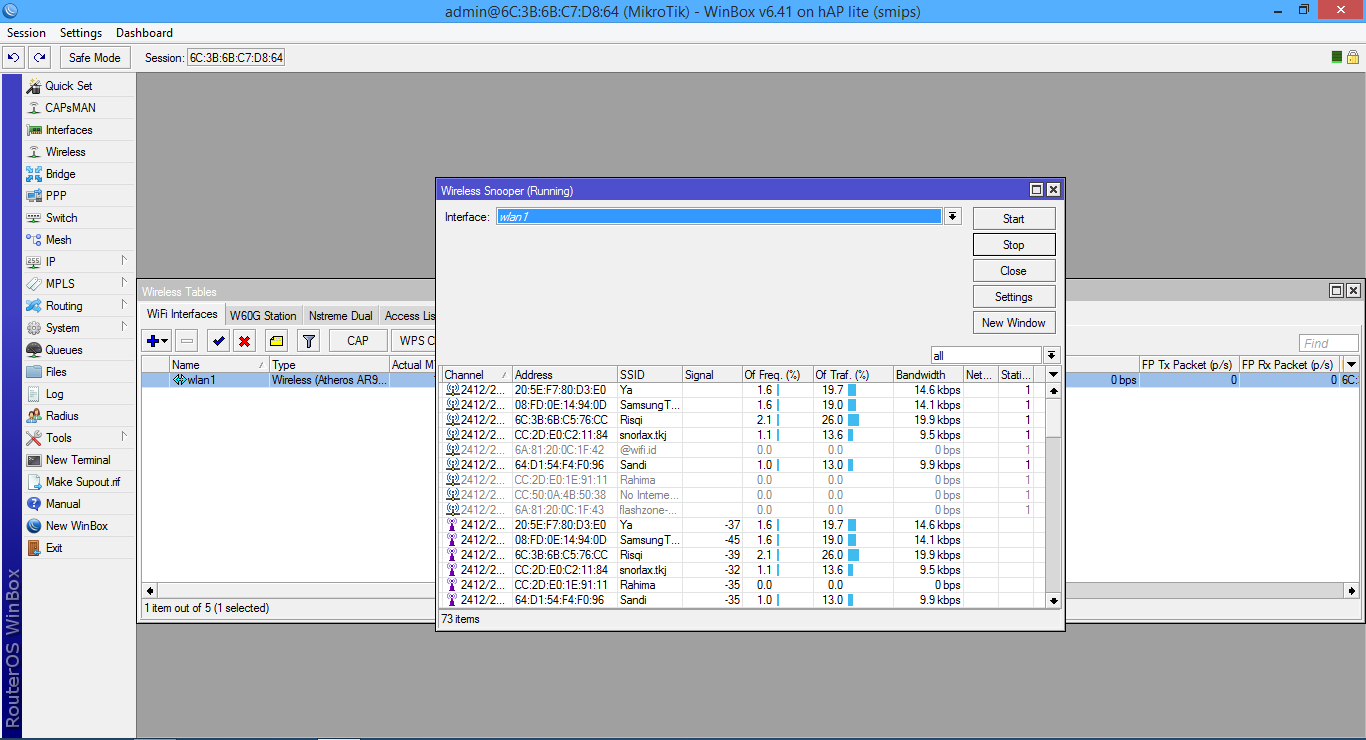 How use 4 Wireless Tools Mikrotik RouterOS
