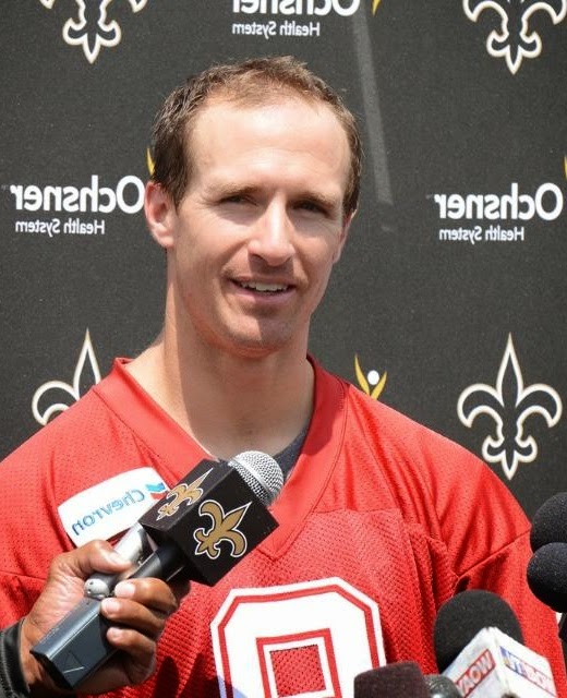 VJBrendan.com: Drew Brees at the 2014 New Orleans Saints Training Camp!