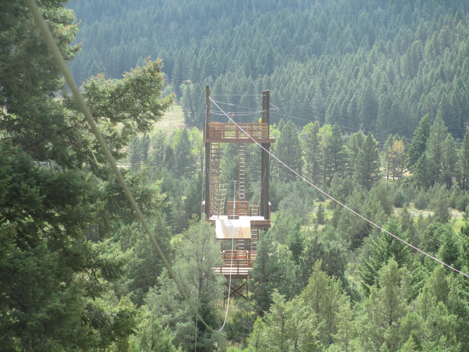 Ziplining Across the USA: Sunday September 15 Yellowstone Zipline ...