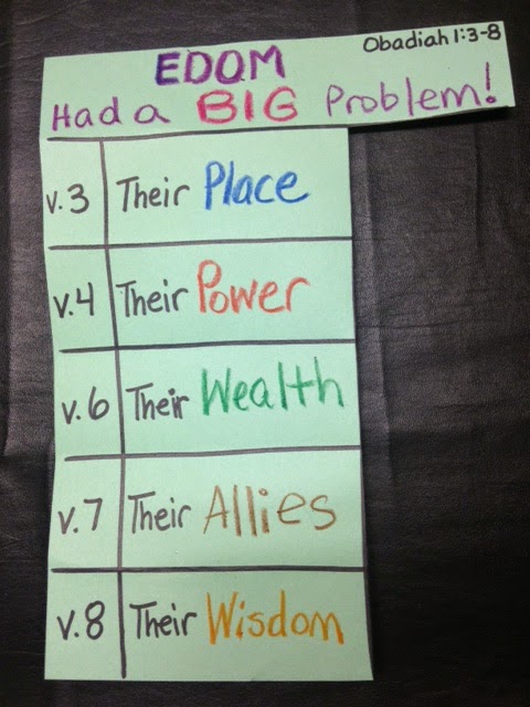 Children's Bible Lessons: Lesson - Obadiah