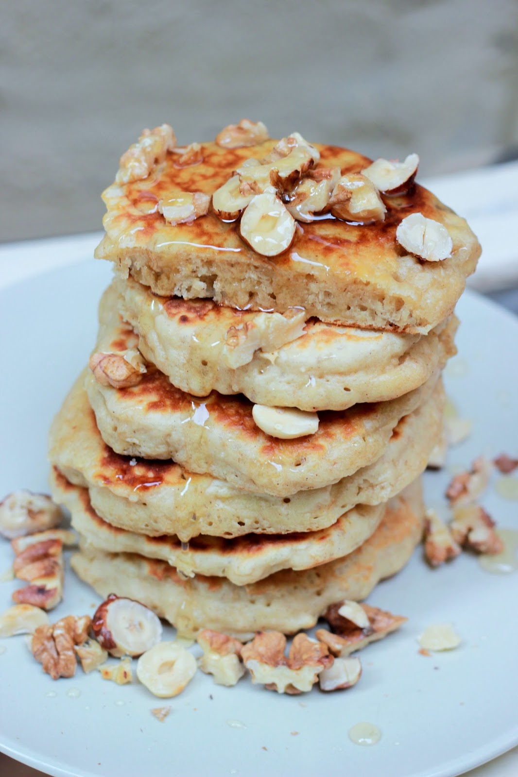 Muesli pancakes : des petites crèpes aux flocons d'avoine et aux pommes ...