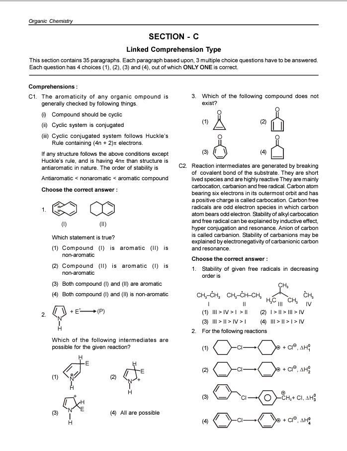 Organic Chemistry Question Bank (Full Syllabus) | All Study Guide at ...