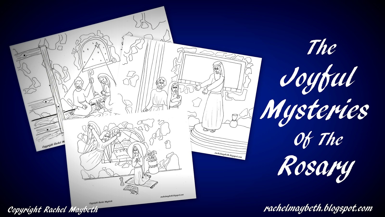 Rachel Maybeth : Mysteries Of The Rosary Free Coloring Pages By Rachel ...