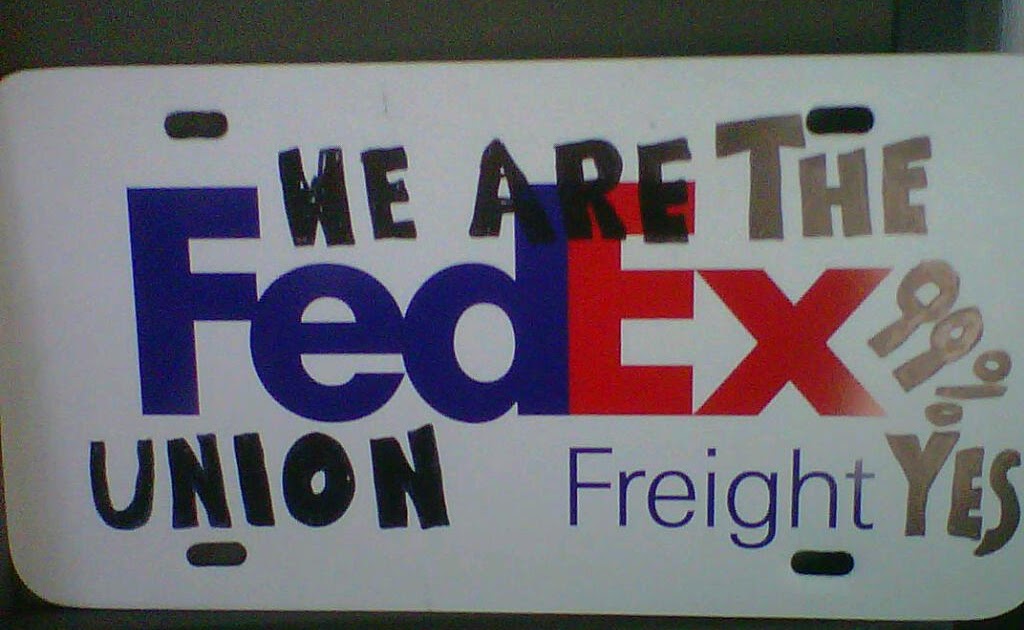 Change FedEx To Win: FedEx Plate 2012