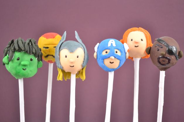 Delicious Avengers Cake Pops | Simple Avengers Cake Pops | Food and drink