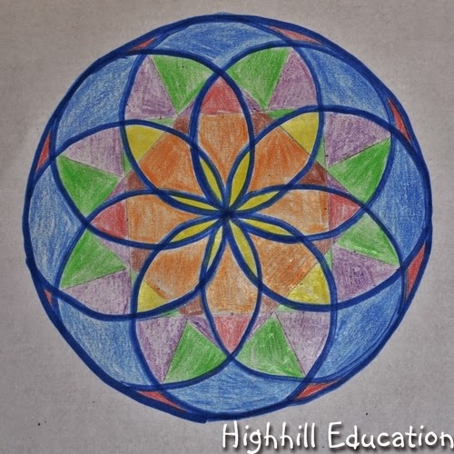 Highhill Homeschool: Mandala Geometry Challenge - Elementary School