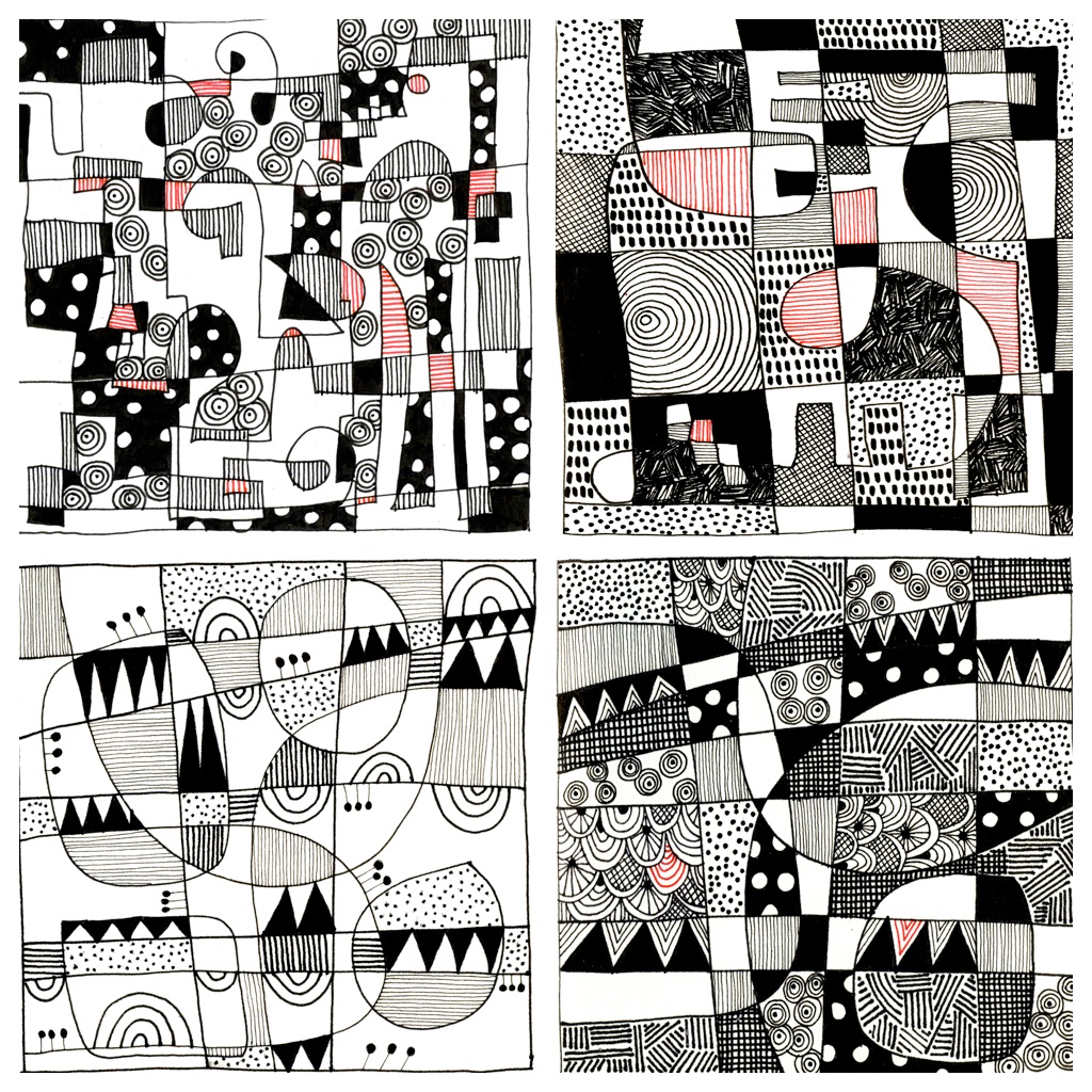 Michèle Brown Artist - The Old Cells Studio: A grid of grids