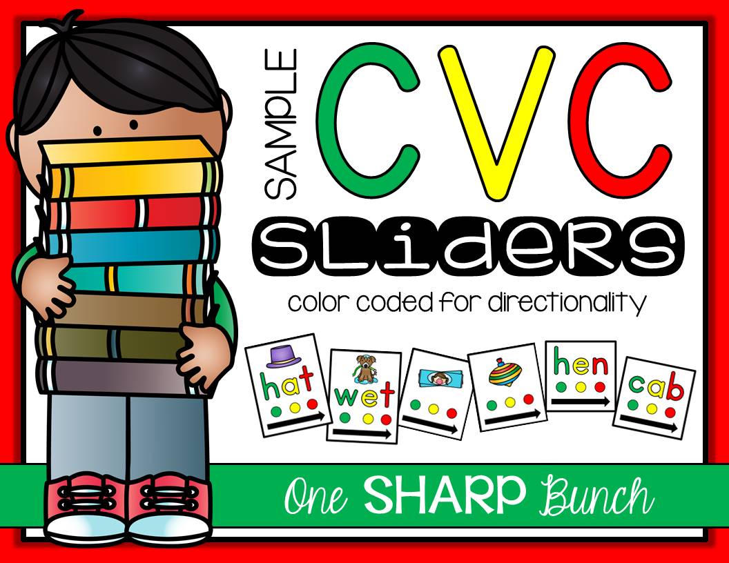 I Teach Kinder: Kindergarten Teaching Resources: CVC Sliders & FREEBIE