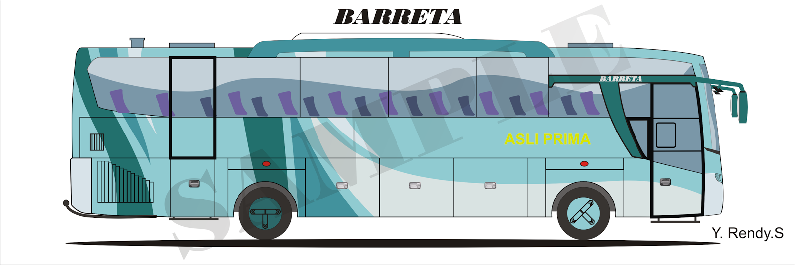 SEPUTAR DESIGN BUS 2D (BARRETA) | SEPUTAR BUS DAN TRUK