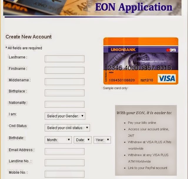 How to Apply for EON Visa Debit Card in UnionBank Philippines ~ Tweaks ...