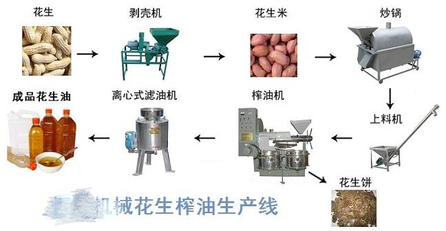 palm oil machine: Peanut oil production process