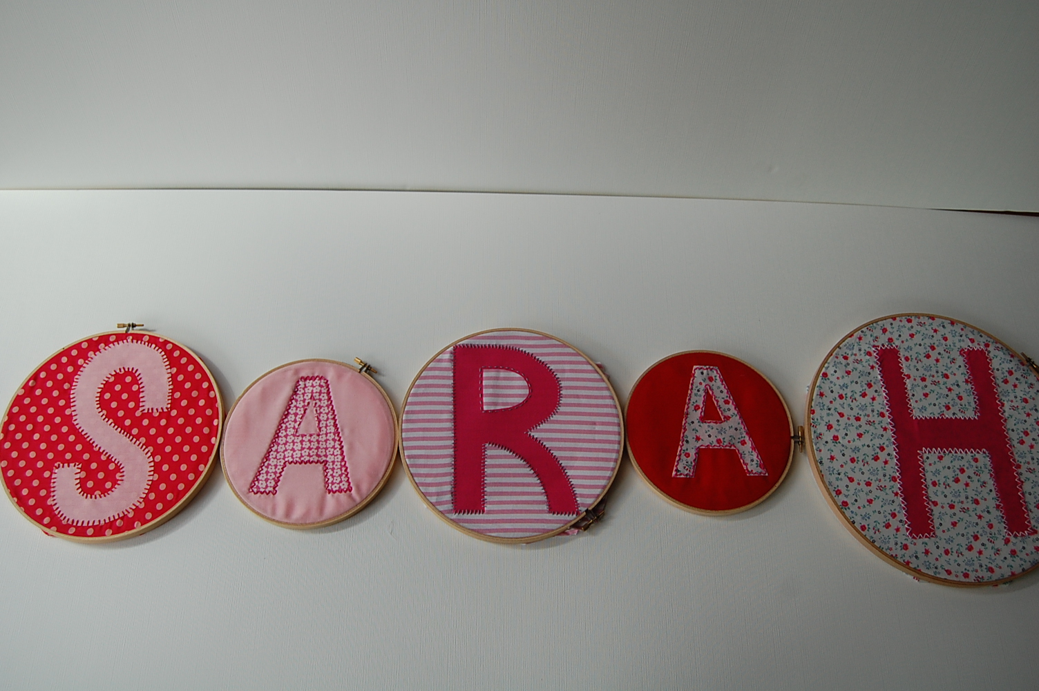 Ginja Designs: letter hoops...