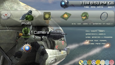 The Best Game Collections: PSP Halo 3 Spartan Gray Theme Download