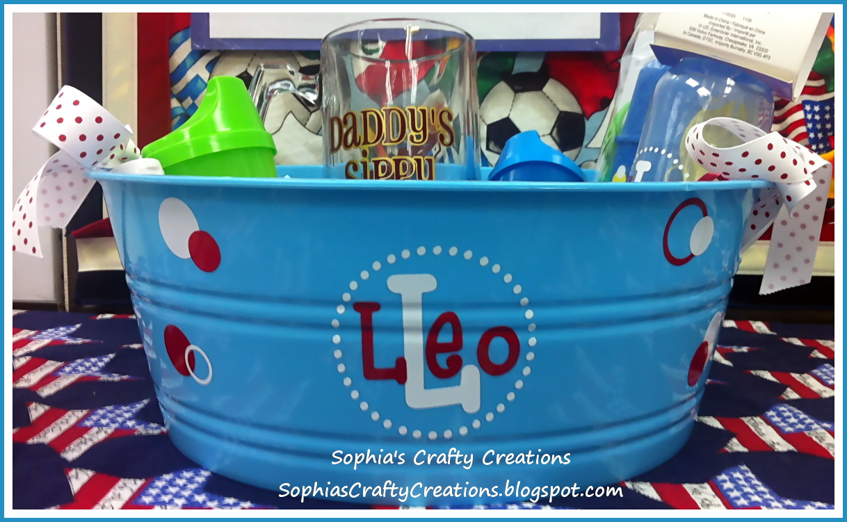 Sophia's Crafty Creations: Personalized Round Gift Buckets or Baskets
