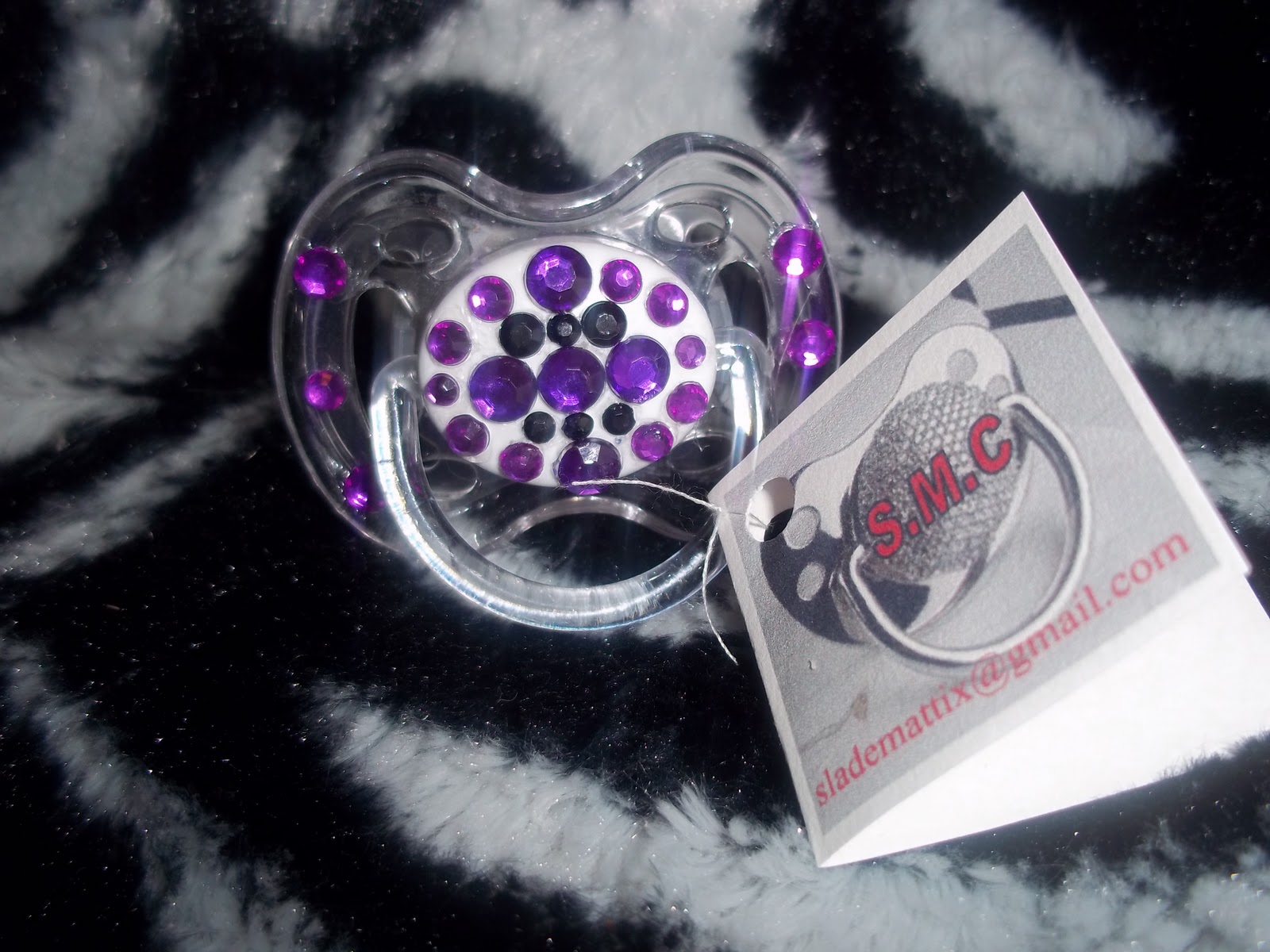 Tutu Cute Boutique: Blinged Pacifiers and Pacifier Keepers