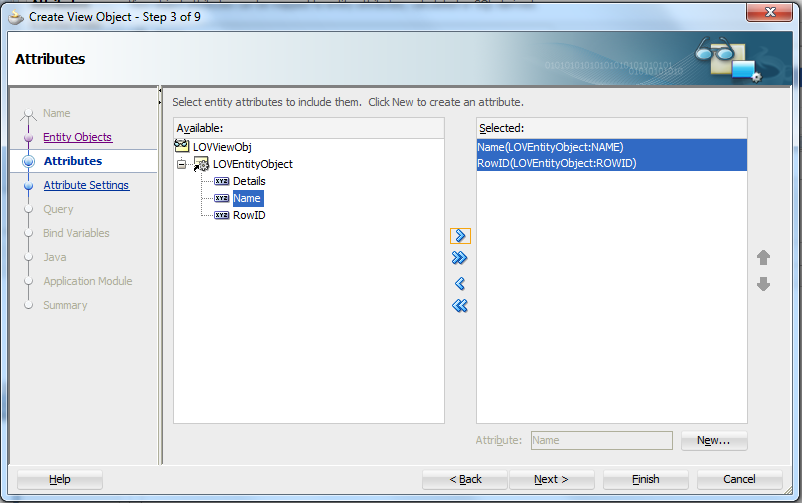 Learning SOA: Create an LOV in ADF