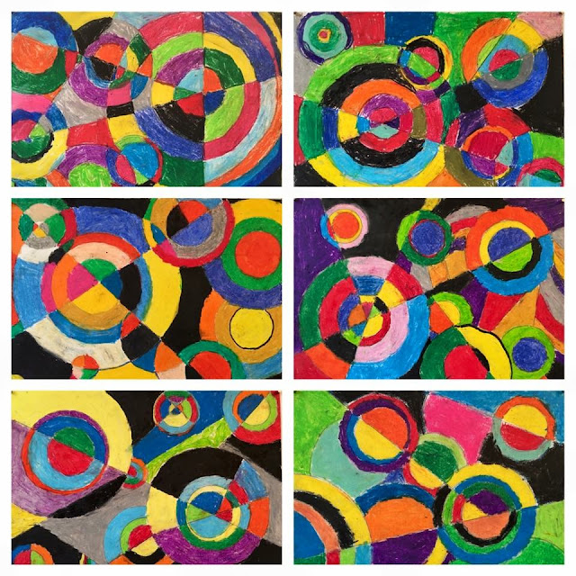 Art Room Britt: Robert and Sonia Delaunay Concentric Circles