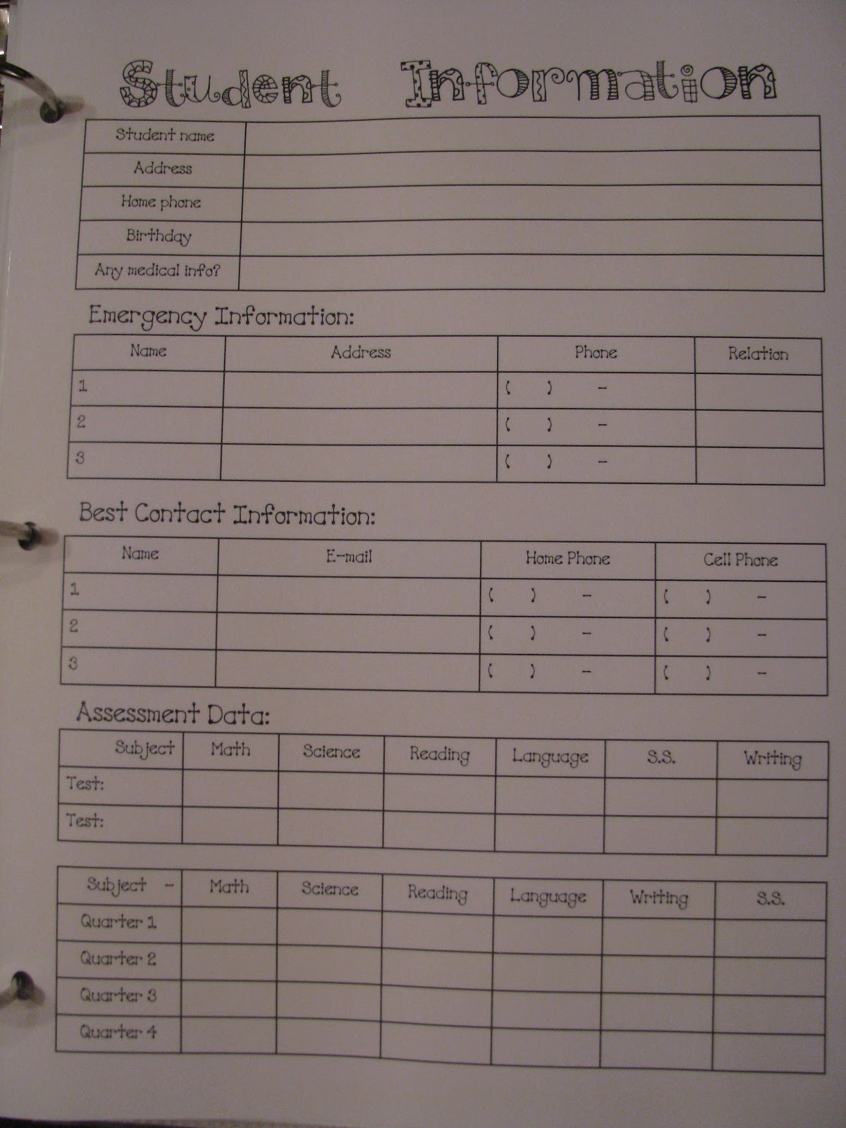 Essential Binders | Lesson Plans & Lattes