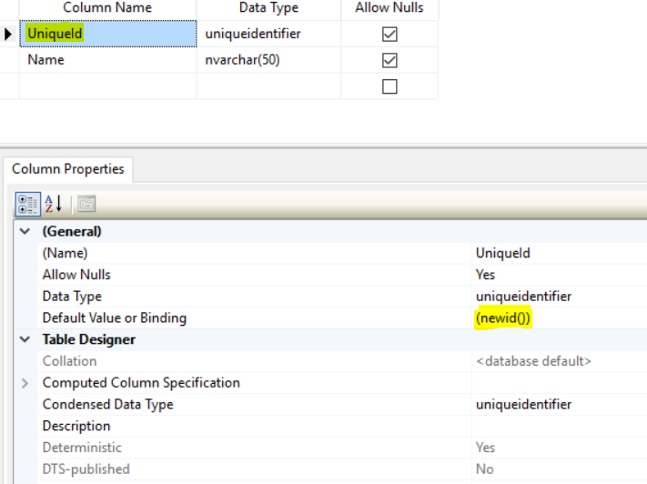 Dynamics 365 Customer Engagement: Autogenerate GUID in SQL Table