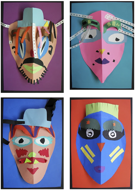 The Rolling Artroom: Paper Faces (1st-3rd Grade)